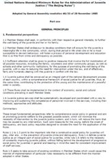 UN Standard Minimum Rules for Administration of Juvenile Justice | GDP